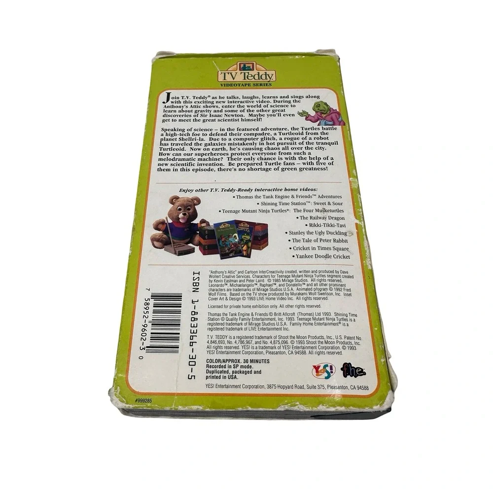 Teenage Mutant Ninja Turtles | Media | Tmnt Return Of The Turtleoid Vhs ...